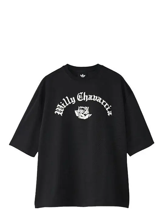 Adidas X Willy Chavarria Logo Short Sleeve T-shirt - Black