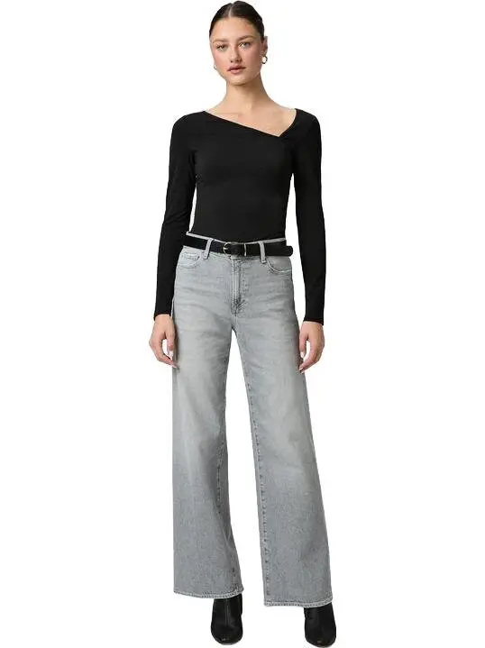 Paige Anessa Wide Leg Jean - Grey
