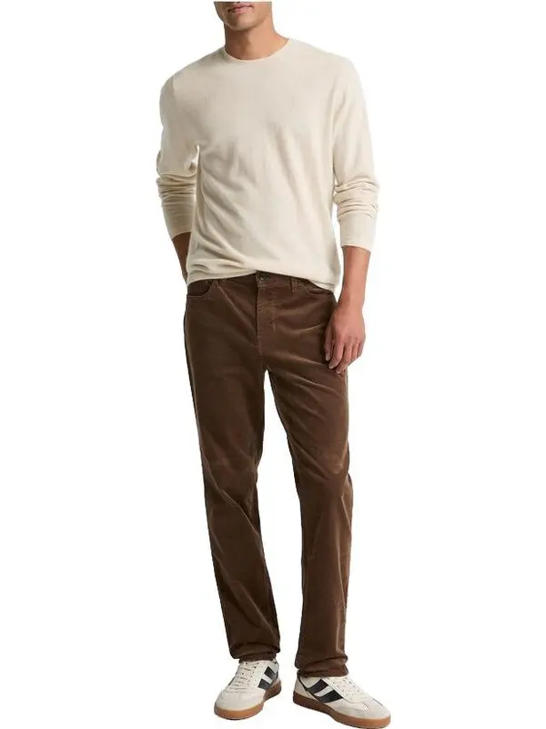Vince Dylan Slim 5-pocket Stretch-cotton Corduroy Pant - Natural