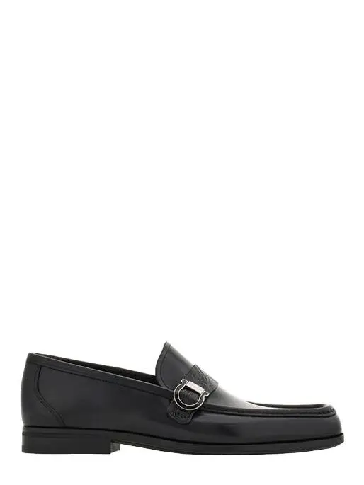 FERRAGAMO Gancini Loafer - Black
