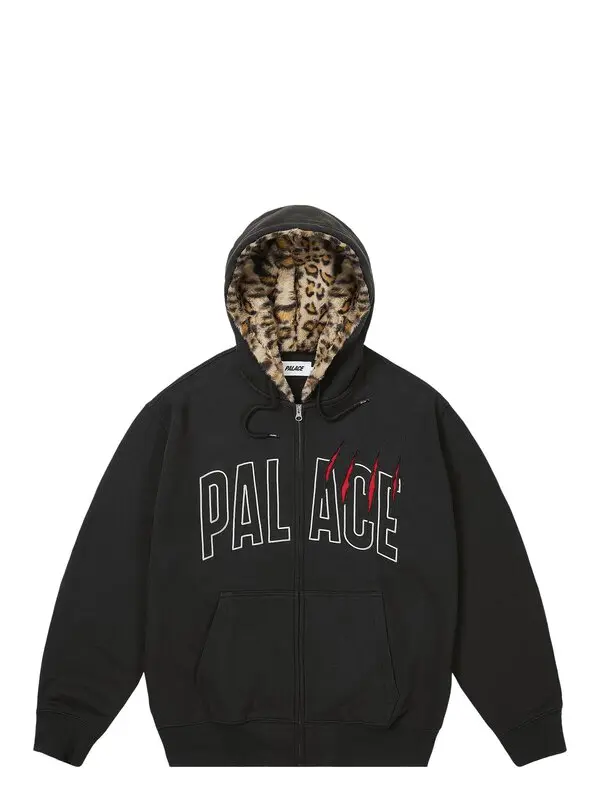 PALACE Claw Zip Up Hoodie - Black