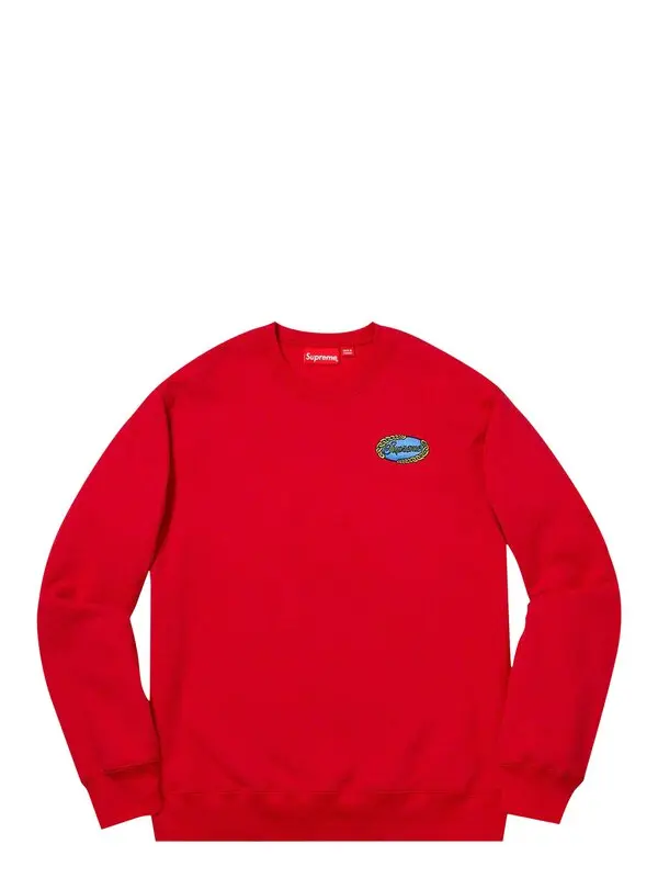 Supreme Chain Logo Crewneck - Red