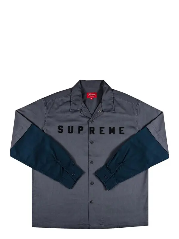 Supreme Two-tone Work Shirt - Grey