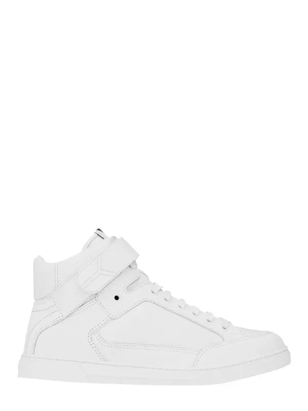 Saint Laurent Max Scratch Mid-top Sneakers - White