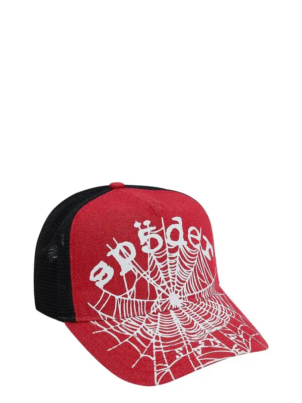 SP5DER Denim Og Web V2 Trucker - Red