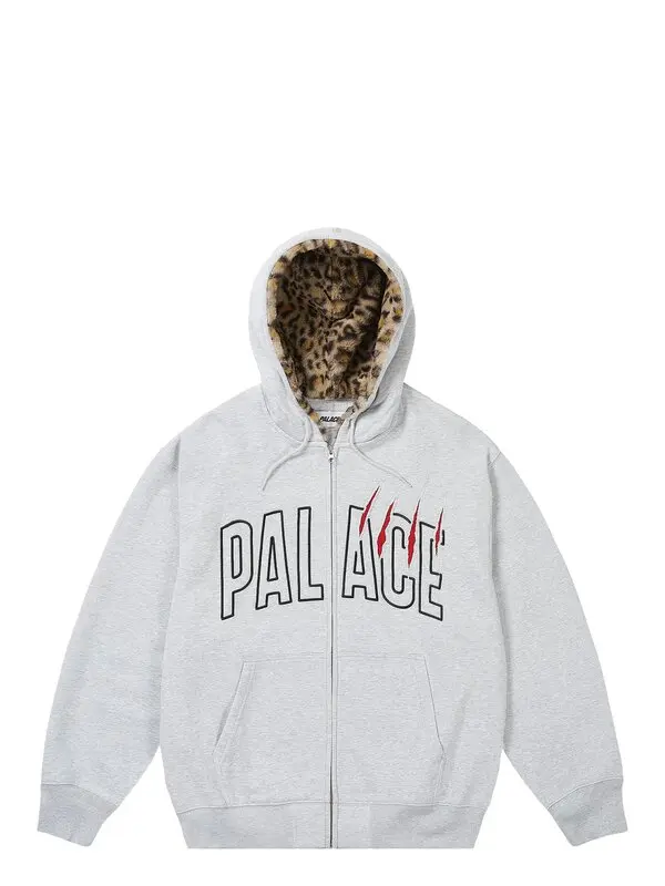 PALACE Claw Zip Hood - Grey