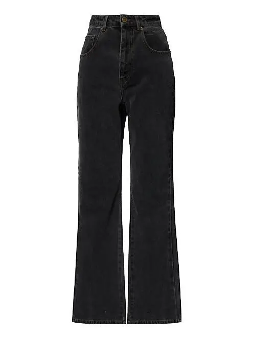 Dissh Bootcut High-rise Jeans - Black Rinse