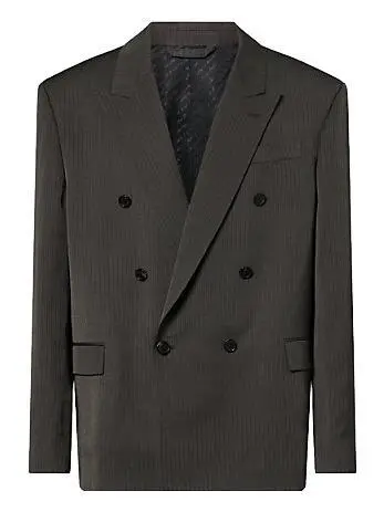 Acne Studios Jarvel Herringbone Woven Blazer - Grey