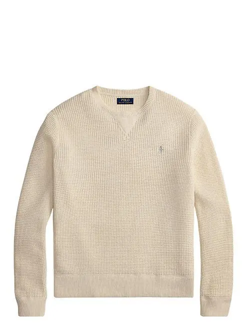 Polo Ralph Lauren Cotton And Wool-blend Jumper - Cream
