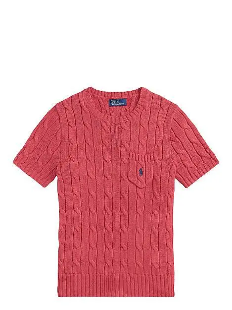 Polo Ralph Lauren Brand-embroidered Cotton-knit Jumper - Nantucket Red