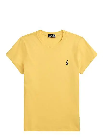 Polo Ralph Lauren Brand-embroidered Cotton-jersey T-shirt - Collegiate Yellow
