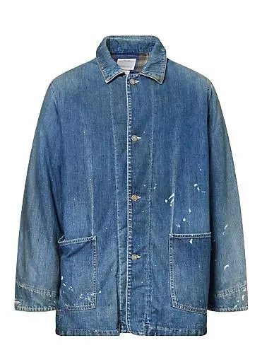 Visvim Coverall Down-padded Denim Jacket - Indigo