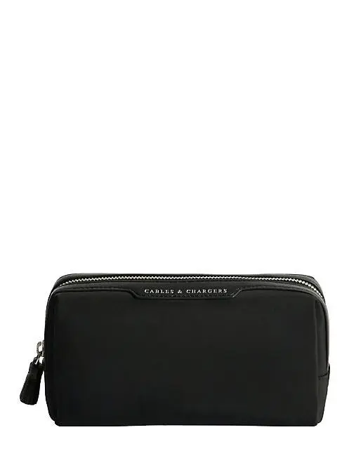 ANYA HINDMARCH Cables And Chargers Woven Pouch - Black