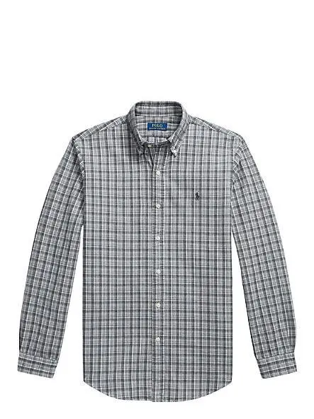 Polo Ralph Lauren Custom-fit Brushed Cotton Oxford Shirt - Grey