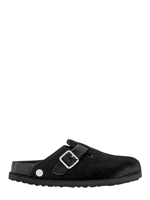 BIRKENSTOCK 1774 Boston Calf-hair Clogs - Black