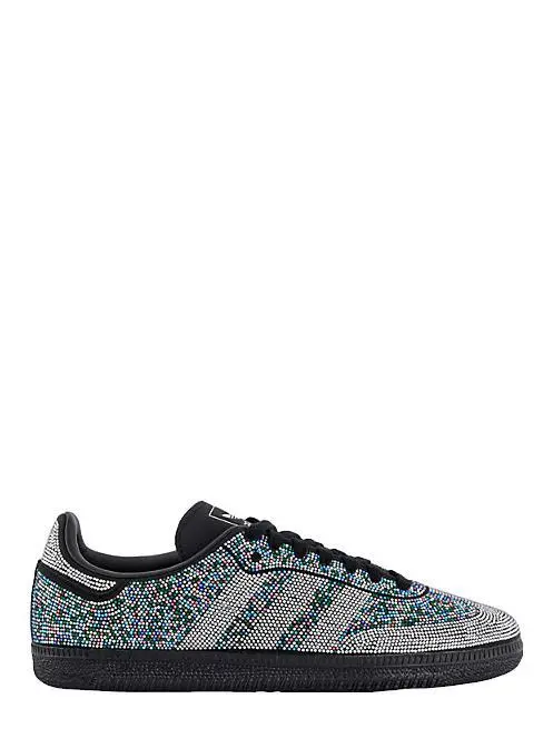 Adidas Samba Og Rhinestone-embellished Trainers - Black Silver Rhinestone