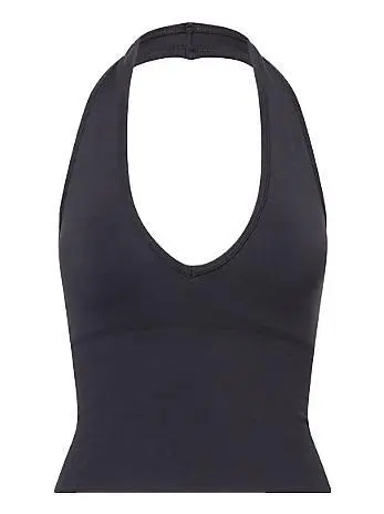 TALA Sculpt Seamless Halter Tank Top - Black Marl