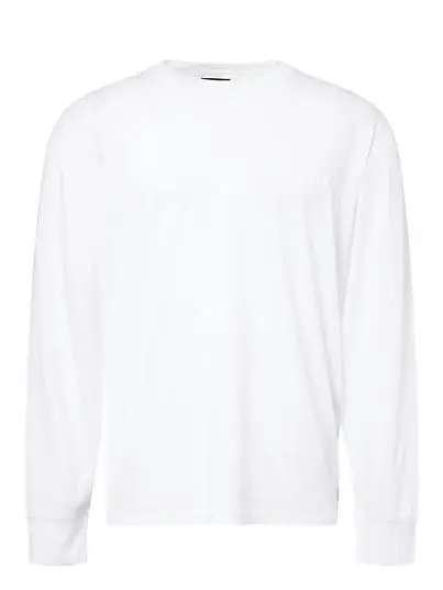 TOM FORD Long-sleeve Lyocell And Cotton-blend T-shirt - White
