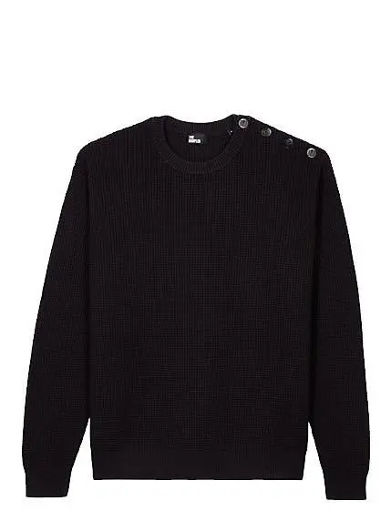 The Kooples Ribbed Cotton Jumper - Dark Navy