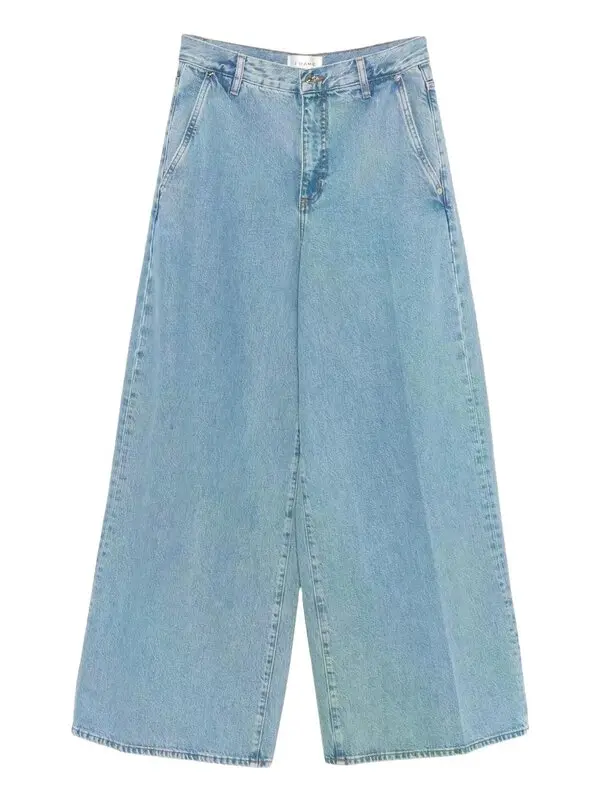 FRAME The Drape Wide-leg Jeans - Blue
