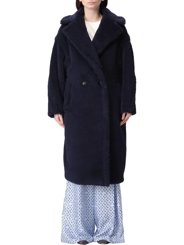 Max Mara Fur Coat - Blue