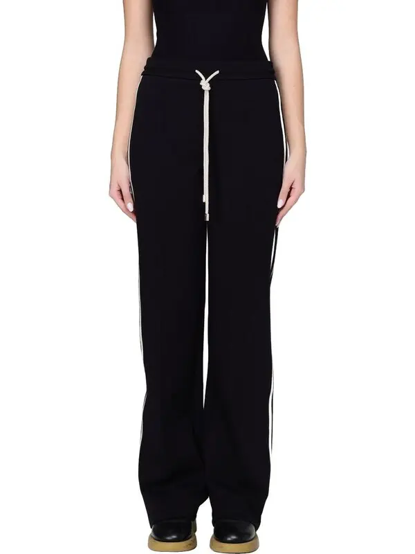 Max Mara Pants With Contrast Piping - Black