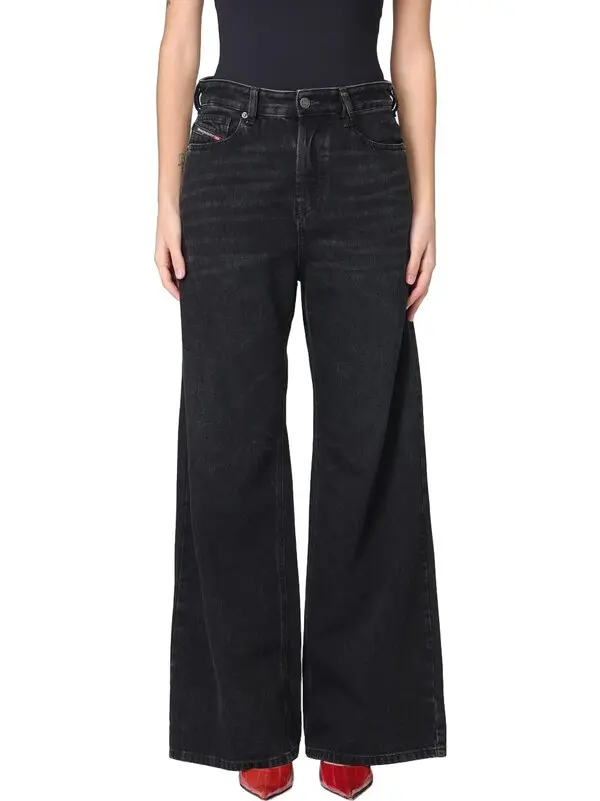 DIESEL Wide-leg Jeans - Black