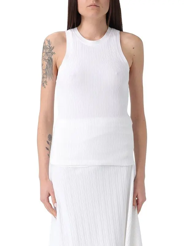 Victoria Beckham Ribbed Knit Tank - White