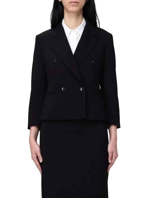 Max Mara Double Breasted Blazer - Black