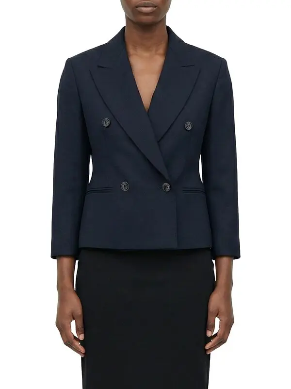 Max Mara Double-breasted Jacket - Blue