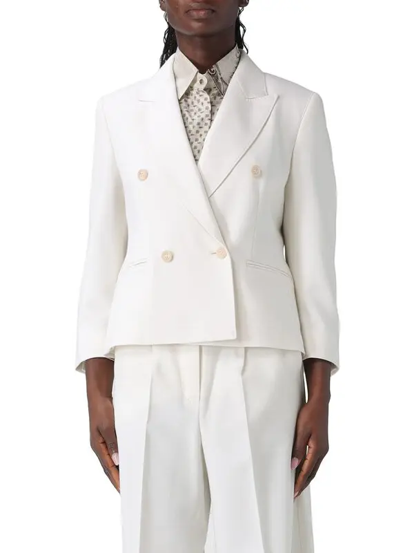 Max Mara Double-breasted Jacket - White