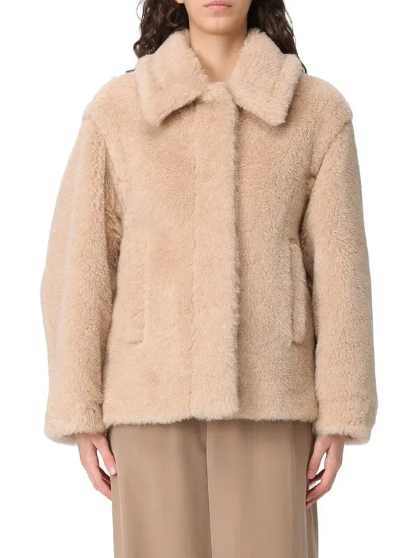 Max Mara Fur Coat - Beige
