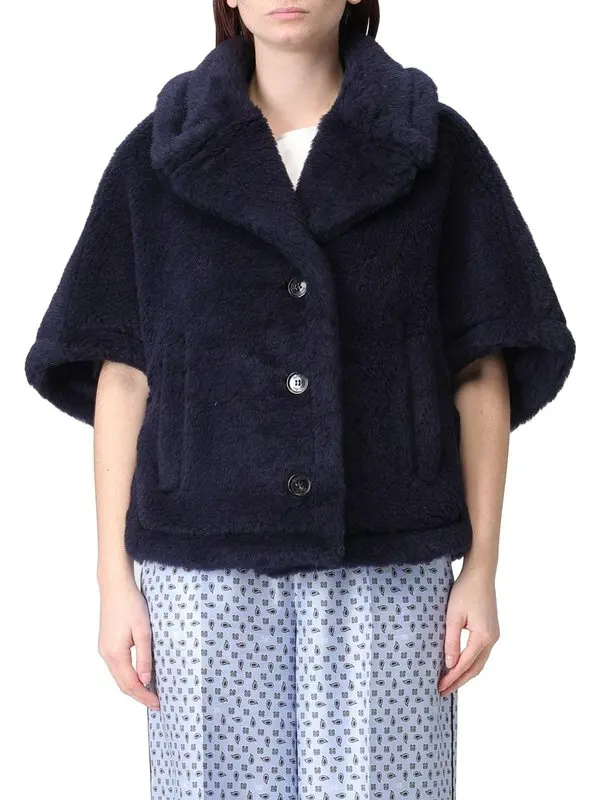 Max Mara Fur Jacket - Blue
