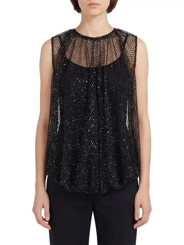 Sportmax Sleeveless Top - Black
