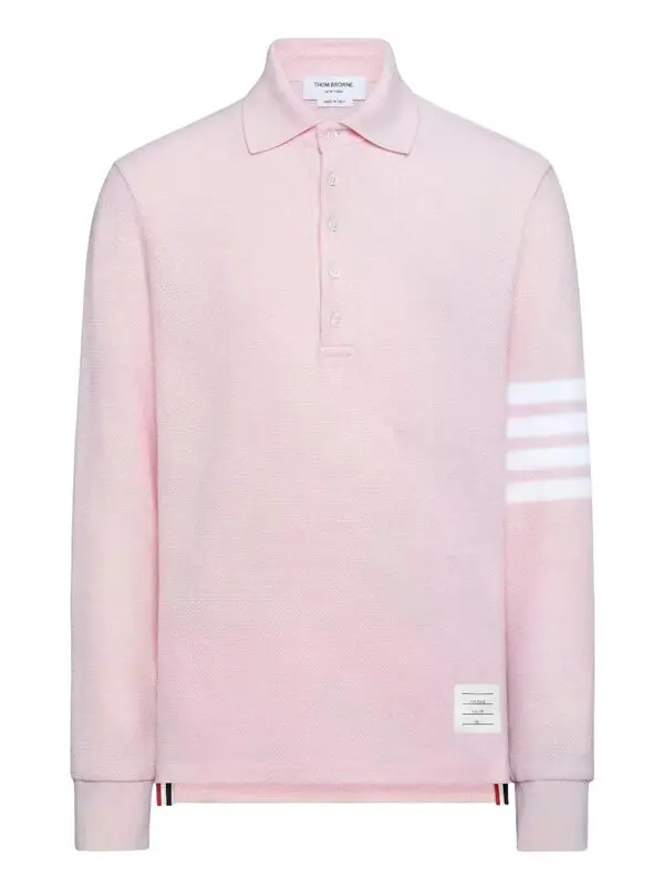 Thom Browne Pique Polo Shirt - Pink