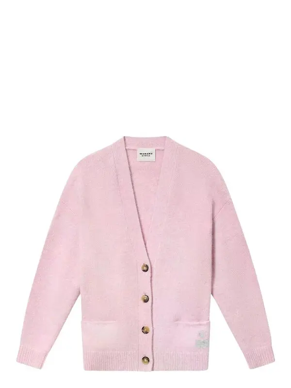 MARANT ETOILE Eborah Button Cardigan - Pink