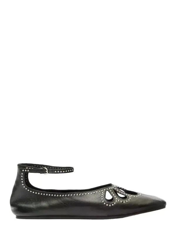 Isabel Marant Bloris Cut-out Ballerinas - Black