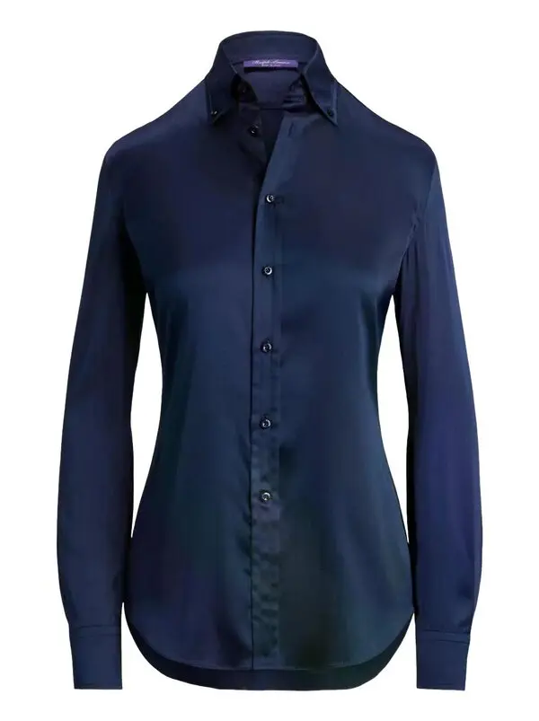 Ralph Lauren Cameron Silk Shirt - Blue