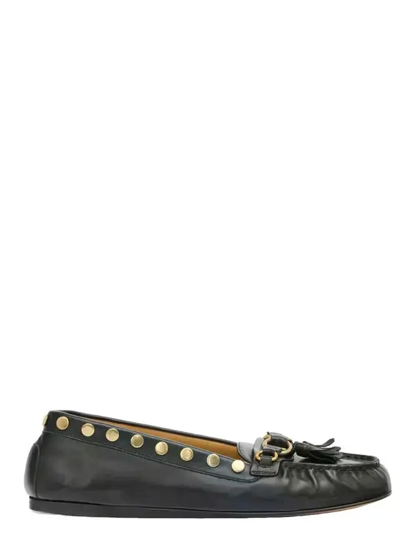 Isabel Marant Faxel Studded Tassel Loafers - Black