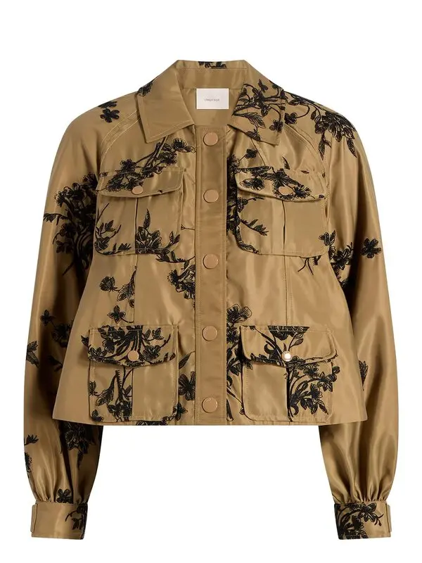 Cinq À Sept Adami Wildflower Embroidered Jacket - Brown Sand