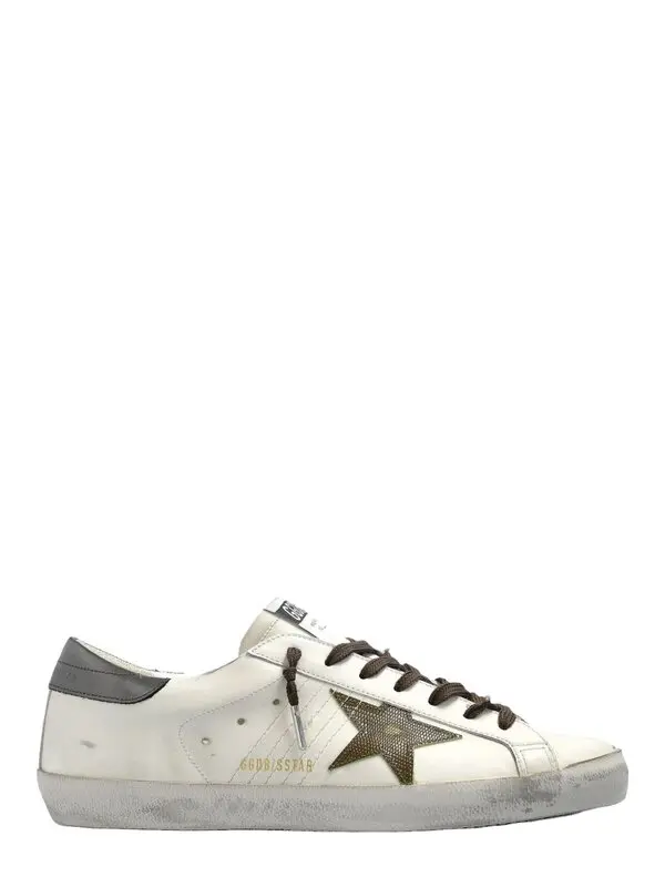 Golden Goose Super-star Leather Sneakers - Grey
