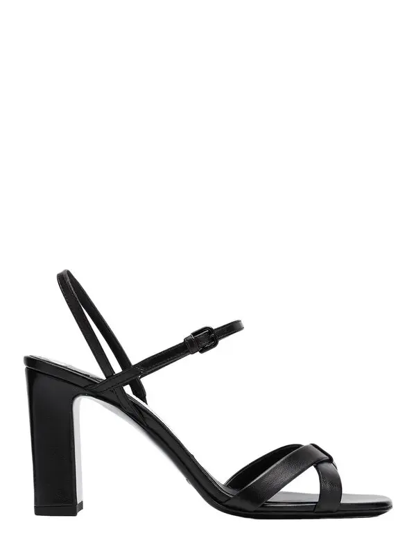JIMMY CHOO 85mm Elsy Leather Block-heel Sandals - Black