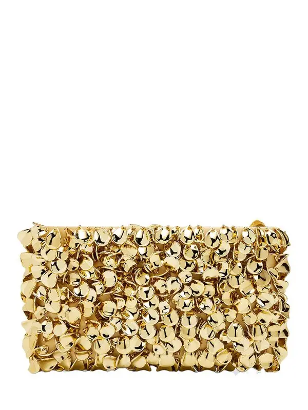 Simkhai Reese Metallic Beaded Clutch Bag - Gold