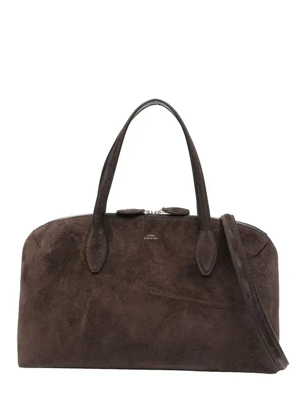 TOTEME Suede Leather Tote Bag - Brown