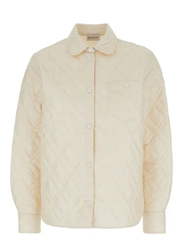 Moncler Nylon Overshirt - White