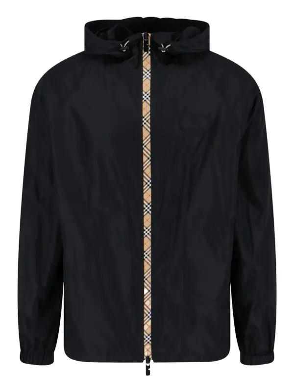 Burberry Check Jacket - Black
