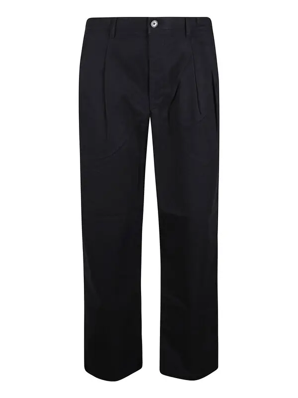 Calvin Klein Cotton Trousers - Black
