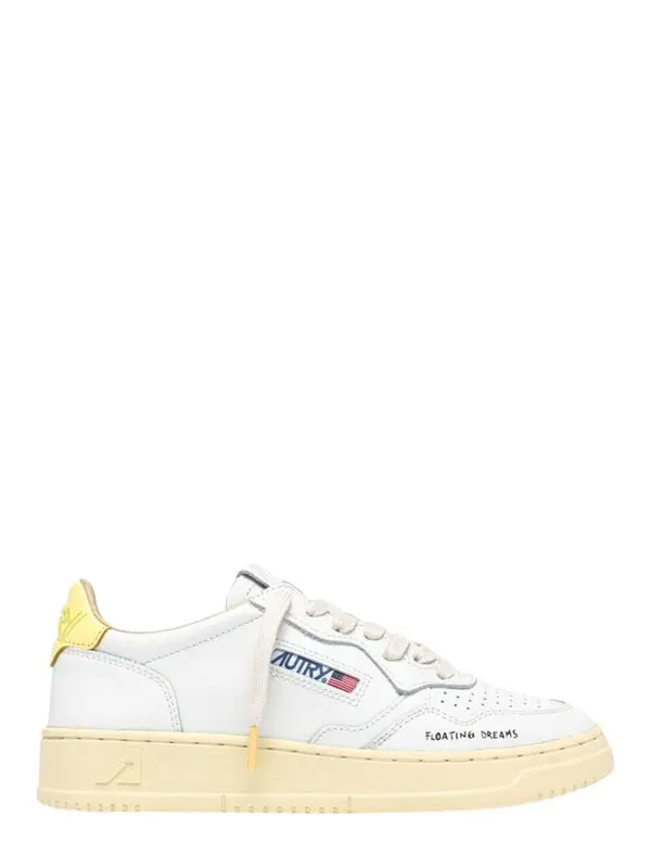 AUTRY Medialist Low Leather Sneakers - Yellow