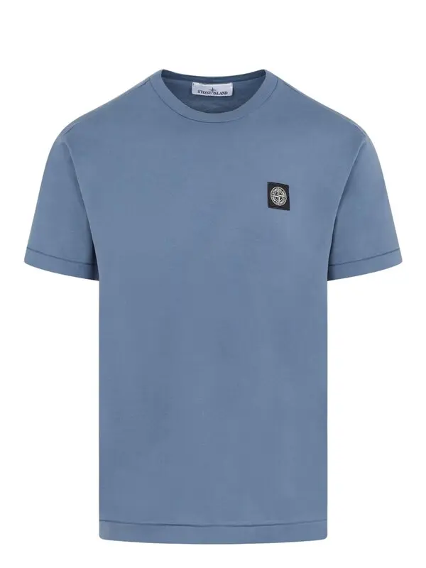 Stone Island Cotton T-shirt - Sky Blue