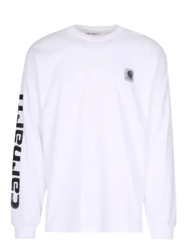 Carhartt Work In Progress Archive Script T-shirt L/s - White